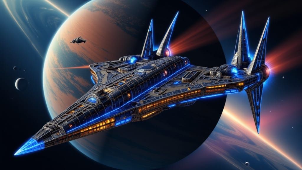 Dynamic Crystal Starship - Gothic Starship Conquers the Cosm...