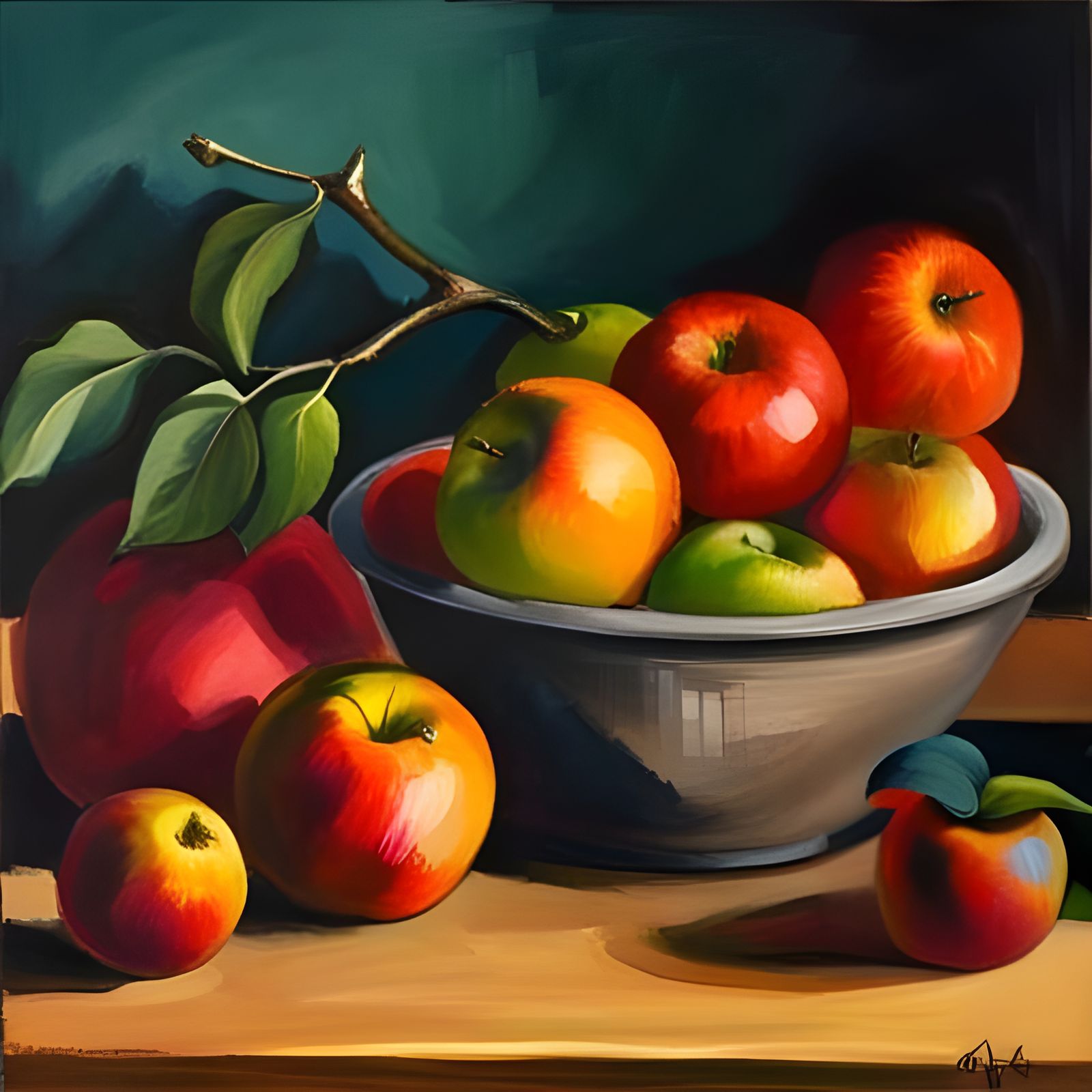 Arrangement of apples - AI Generated Artwork - NightCafe Creator