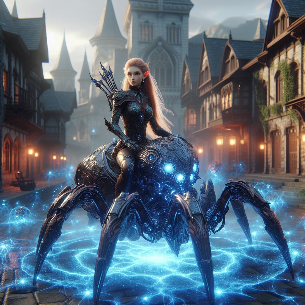 The arachnid lady (1) - AI Generated Artwork - NightCafe Creator