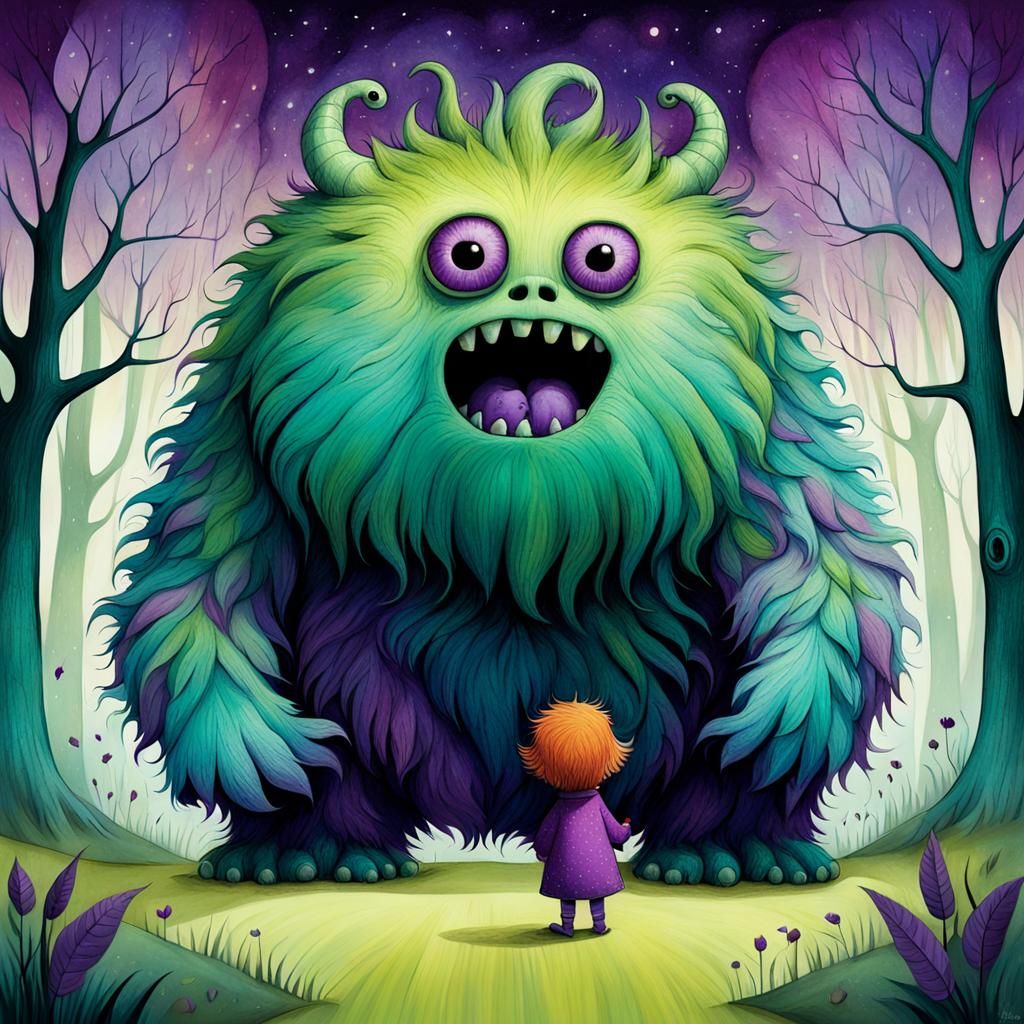 Hi Monster! - AI Generated Artwork - NightCafe Creator