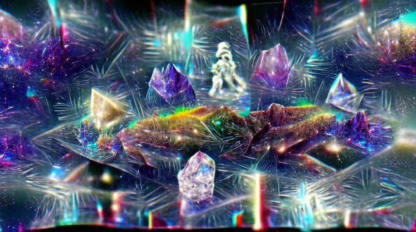 crystallized astral world II - AI Generated Artwork - NightCafe Creator