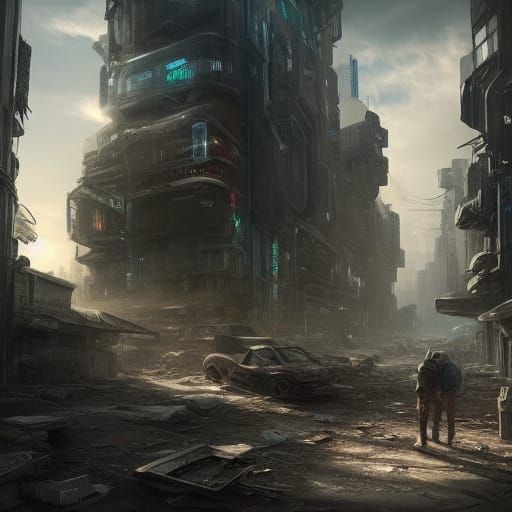 Dystopia 10 - AI Generated Artwork - NightCafe Creator