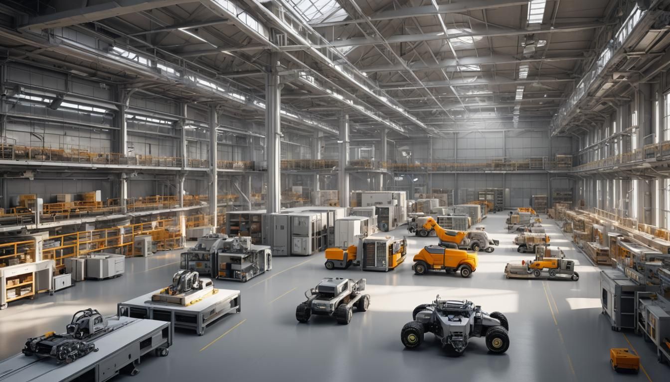 Automated Production 2050 - AI Generated Artwork - NightCafe Creator