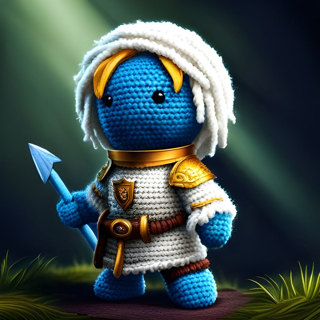 Yarn Knight: Protector of the Yarndom - AI Generated Artwork ...