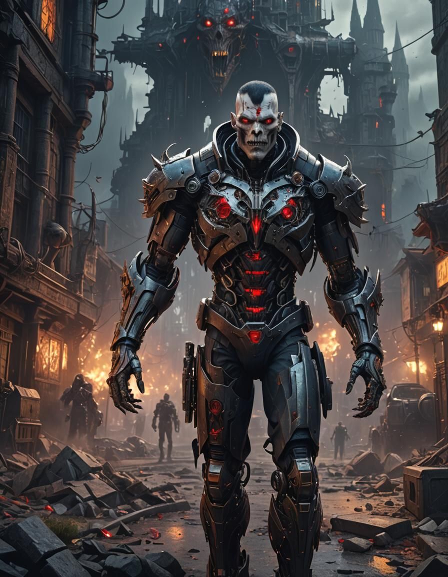 Cyborg Vampire - AI Generated Artwork - NightCafe Creator