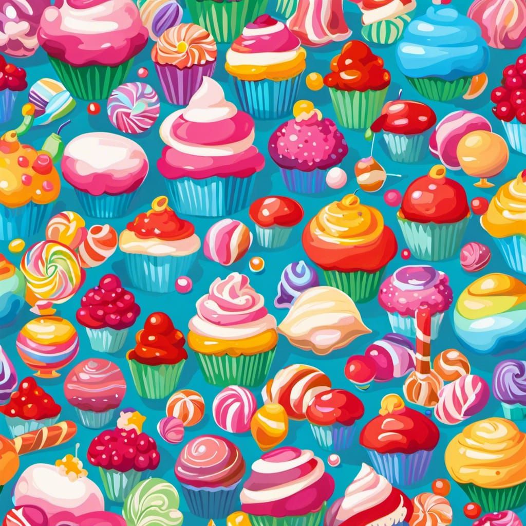 Candy, sweets, sugar, cavities - AI Generated Artwork - NightCafe Creator