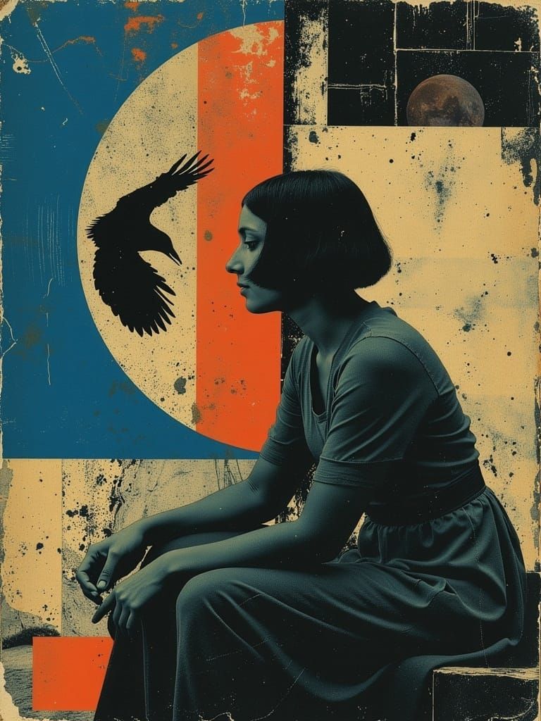 Woman Standing by a Window in Vibrant Autochrome S... - AI Art