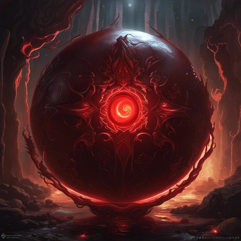 RED ORB - AI Generated Artwork - NightCafe Creator