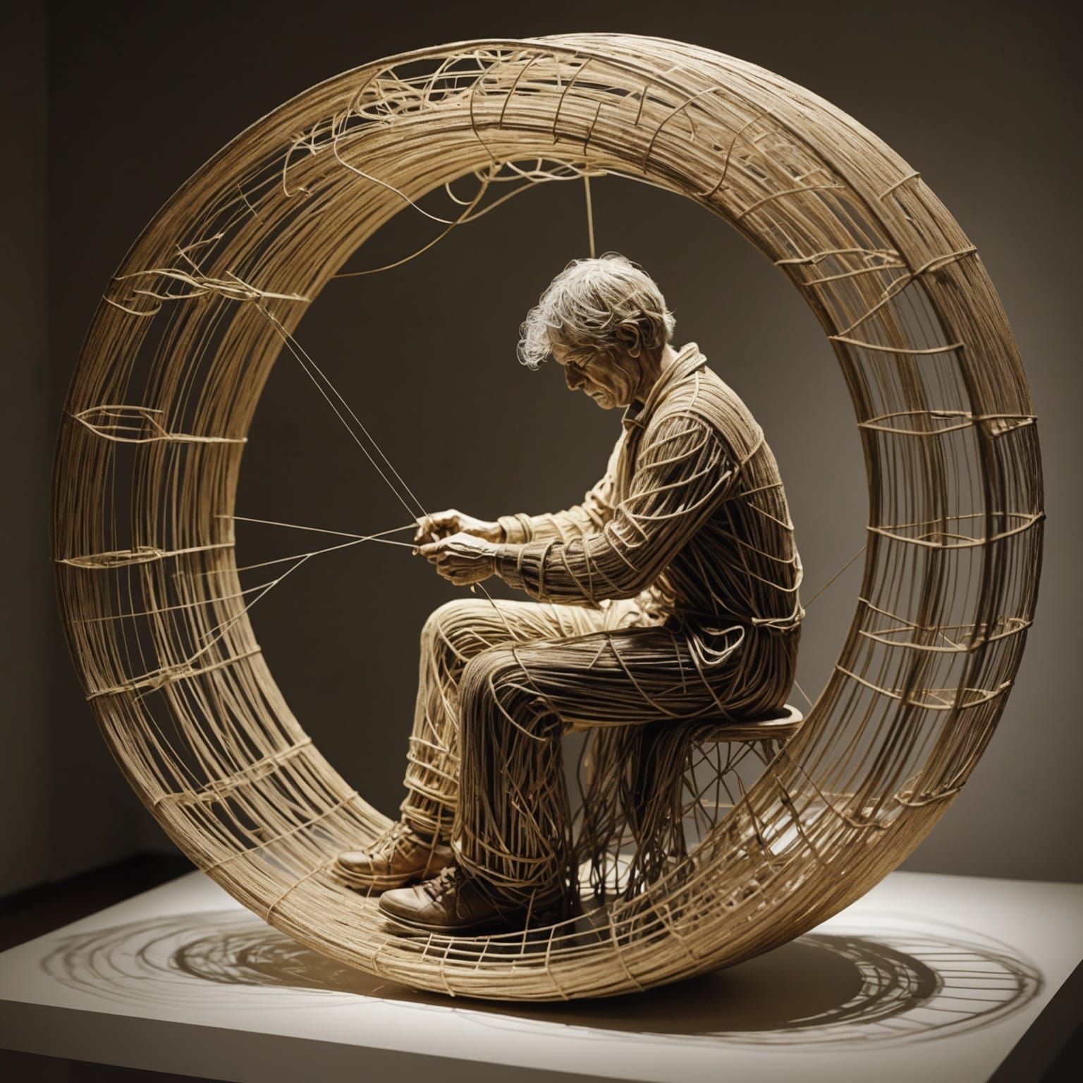 Art made from strings- Daily challenge #729 - NightCafe