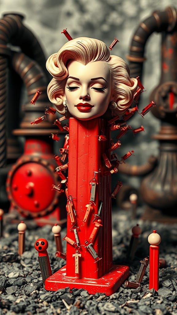 Surreal Post-Apocalyptic PEZ Dispenser Renaissance - AI Art