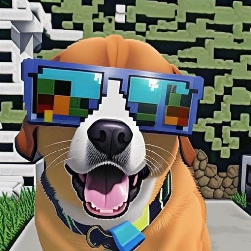 Pixelated Dog Day at the Park - AI Generated Artwork - NightCafe Creator