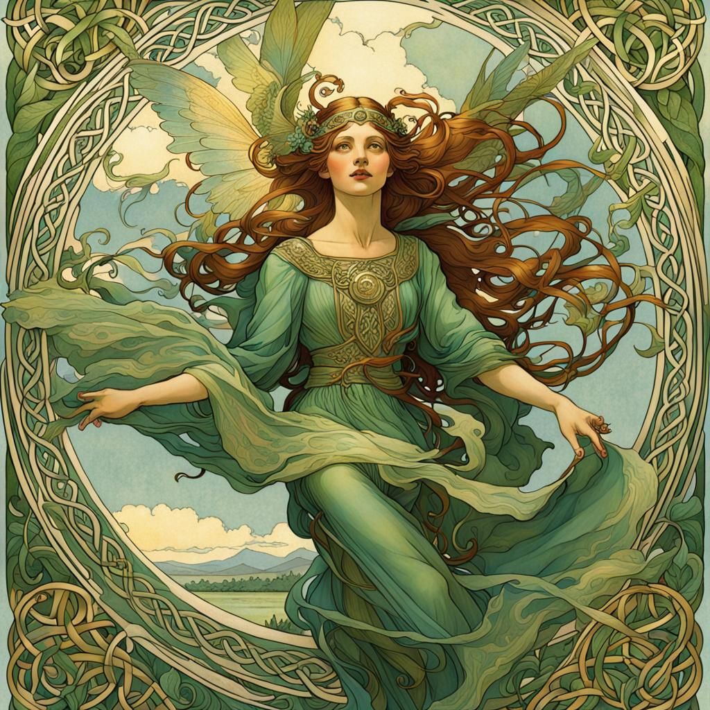 Faery in flight - AI Generated Artwork - NightCafe Creator