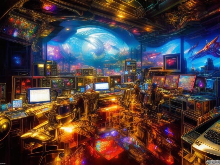 Hyperdetailed Magic Time Controlling Cyber Colorful Hypredetailed ...