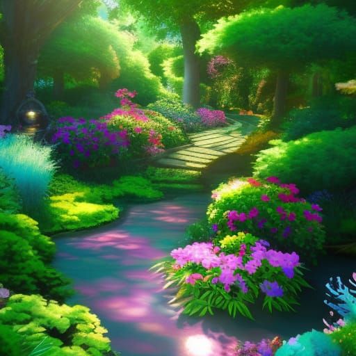 garden - AI Generated Artwork - NightCafe Creator