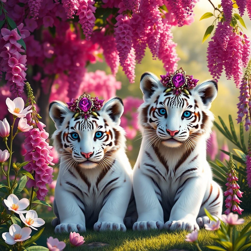 White fluffy Tiger's - White fluffy Tiger's