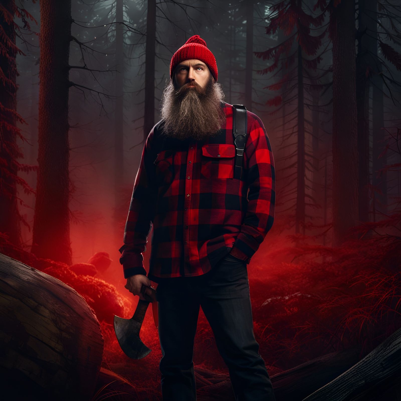Burley Lumberjack - AI Generated Artwork - NightCafe Creator