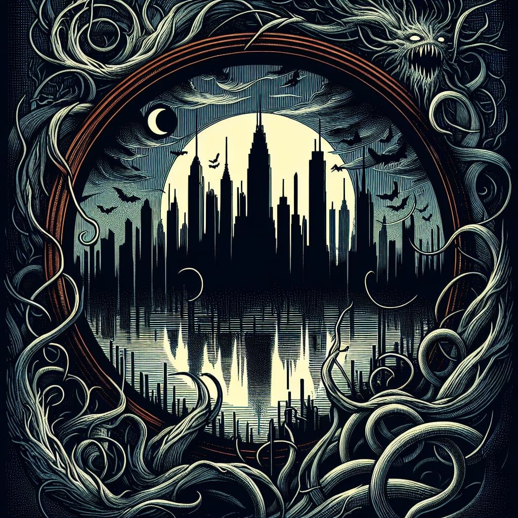 Eldritch City Card Back - AI Generated Artwork - NightCafe Creator