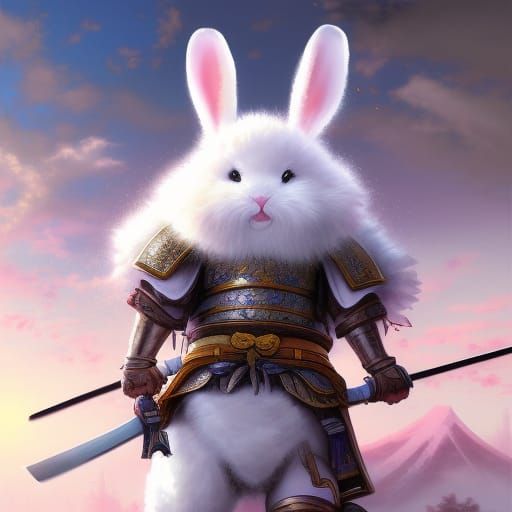 Samurai Rabbit 18 - AI Generated Artwork - NightCafe Creator