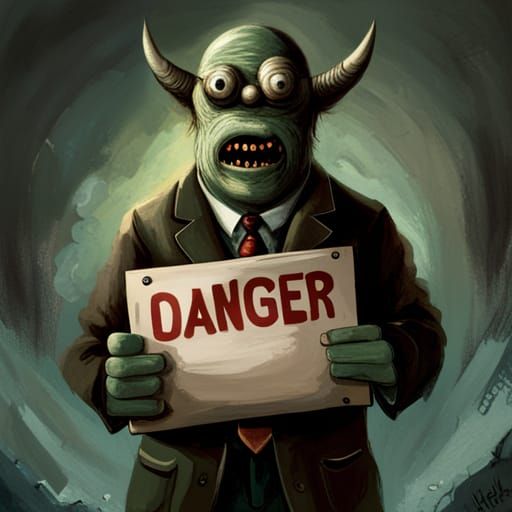 Danger! - AI Generated Artwork - NightCafe Creator