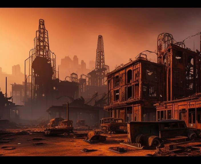 Welcome to Rust City - AI Generated Artwork - NightCafe Creator