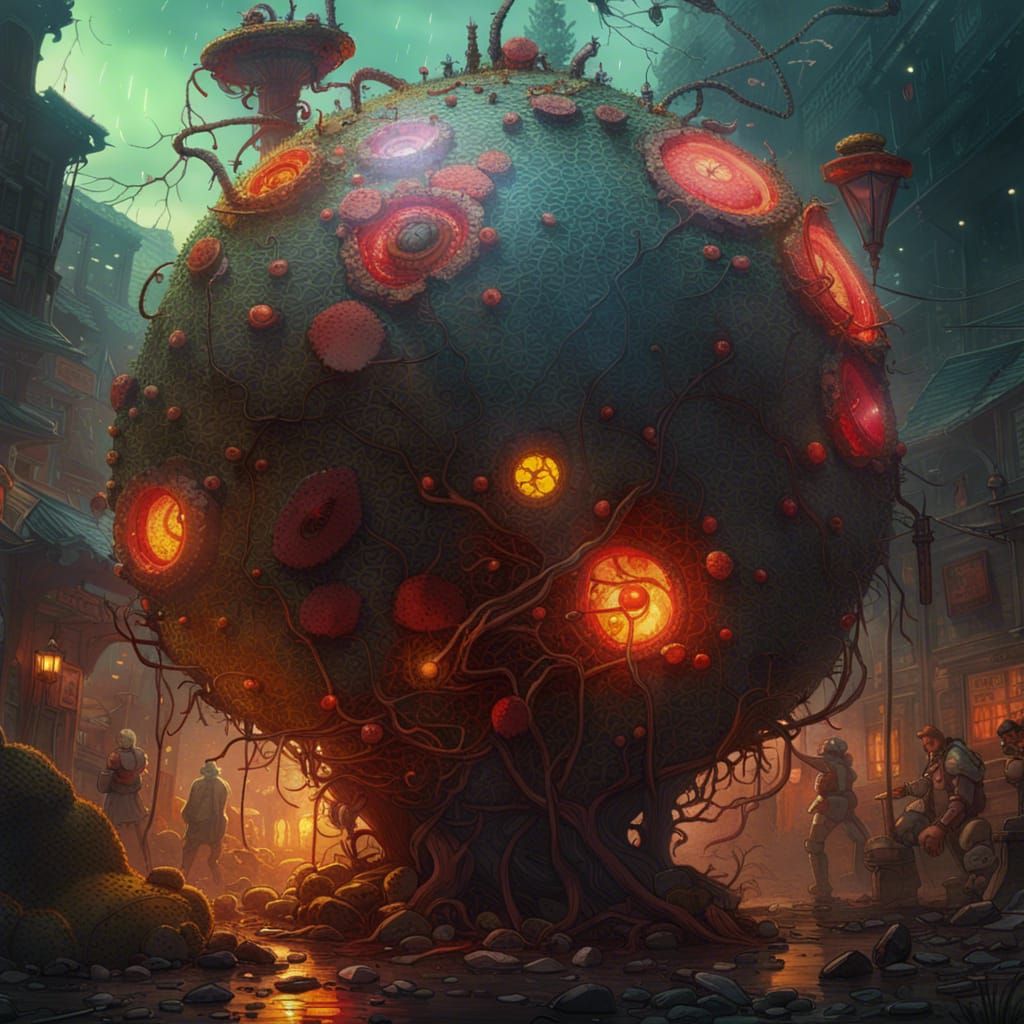 4k resolution photograph of a bizarre fantasy biological Lavalamp ...