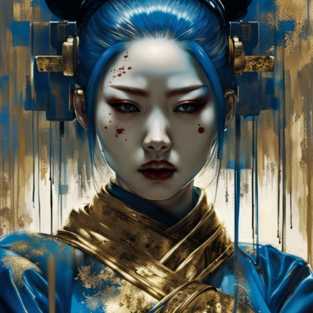 Extremely detailed cinematic film still photography of centered manhwa ...