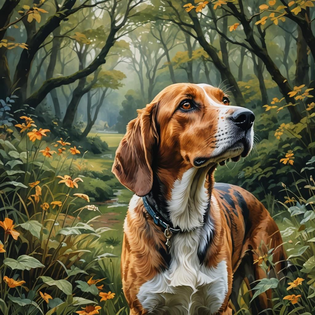 Foxhound - AI Generated Artwork - NightCafe Creator