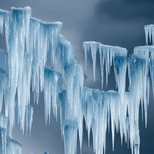 Ice storms - AI Generated Artwork - NightCafe Creator