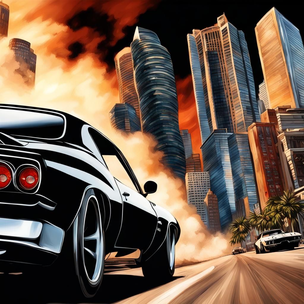 Opening scene of Fast and Furious - AI Generated Artwork - NightCafe ...