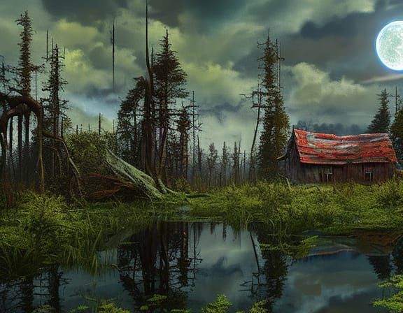 Swampland - AI Generated Artwork - NightCafe Creator