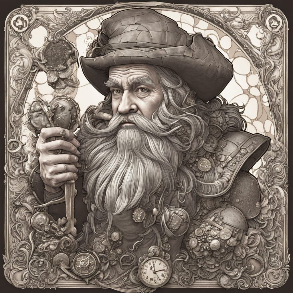 Dwarf dandy - Dwarf in Opulent Attire