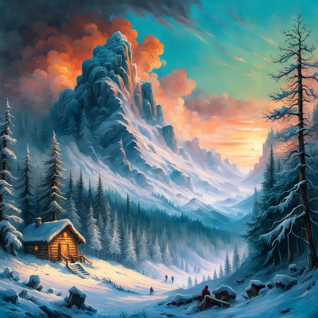 frozen blizzard snow :: cinematic 16k resolution masterpiece ...