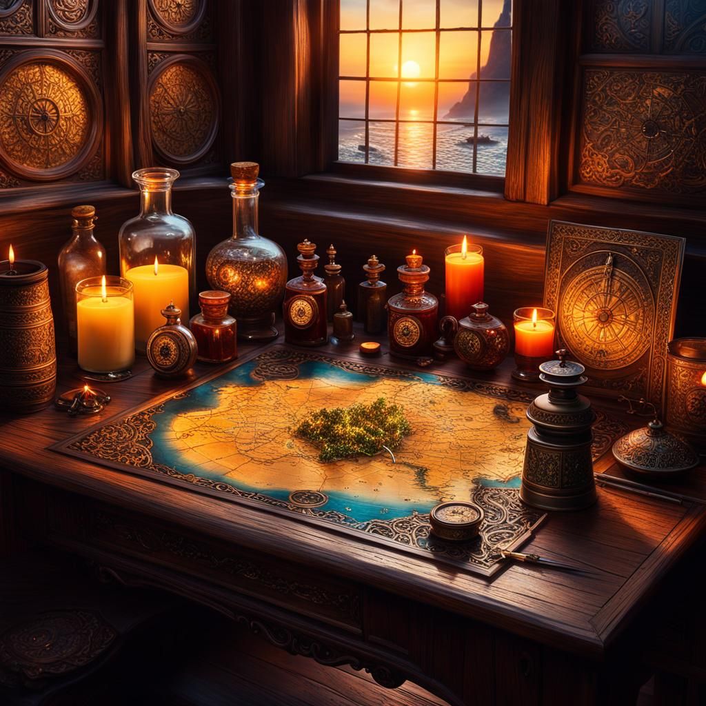 Magic map - AI Generated Artwork - NightCafe Creator