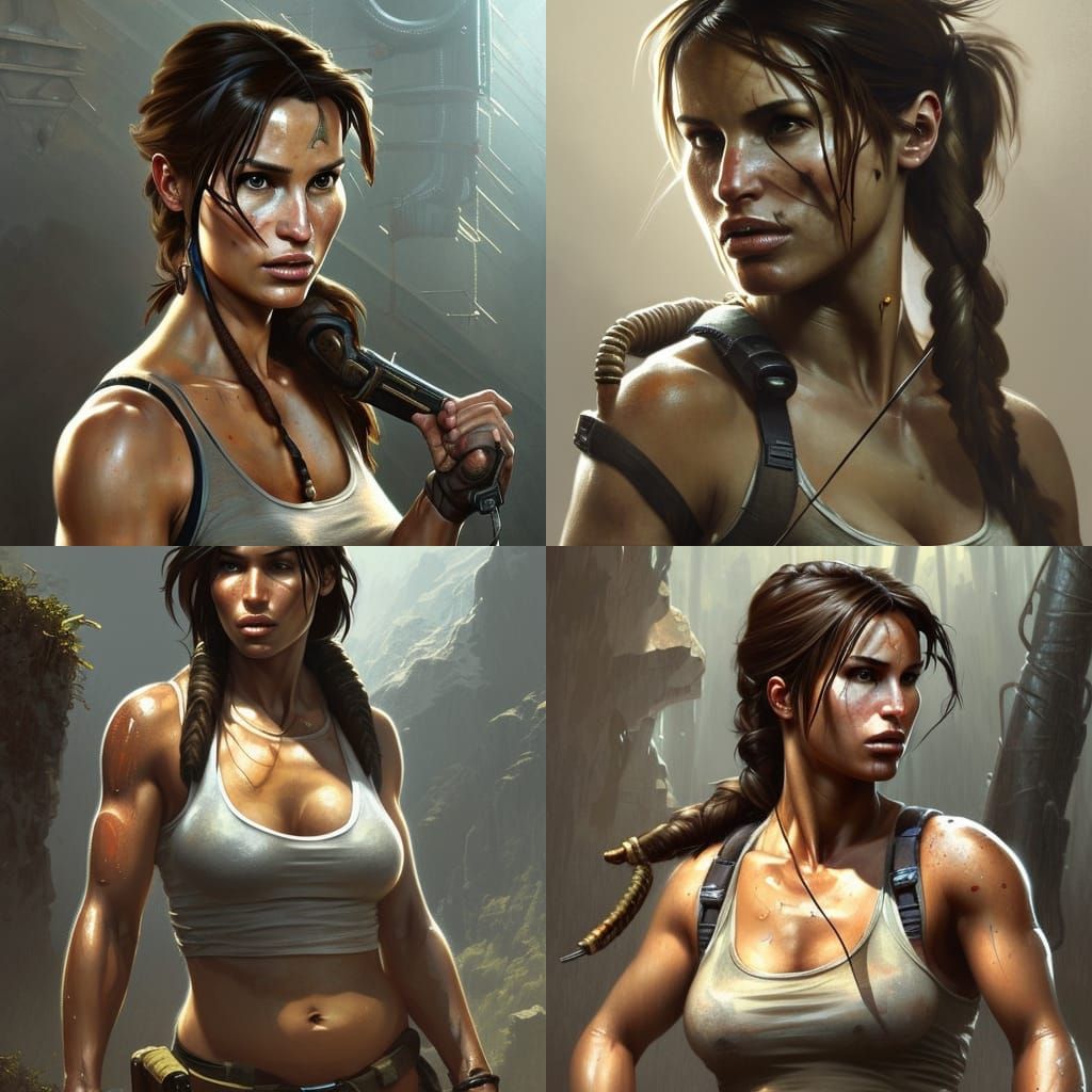 Lara Croft #18 - AI Generated Artwork - NightCafe Creator