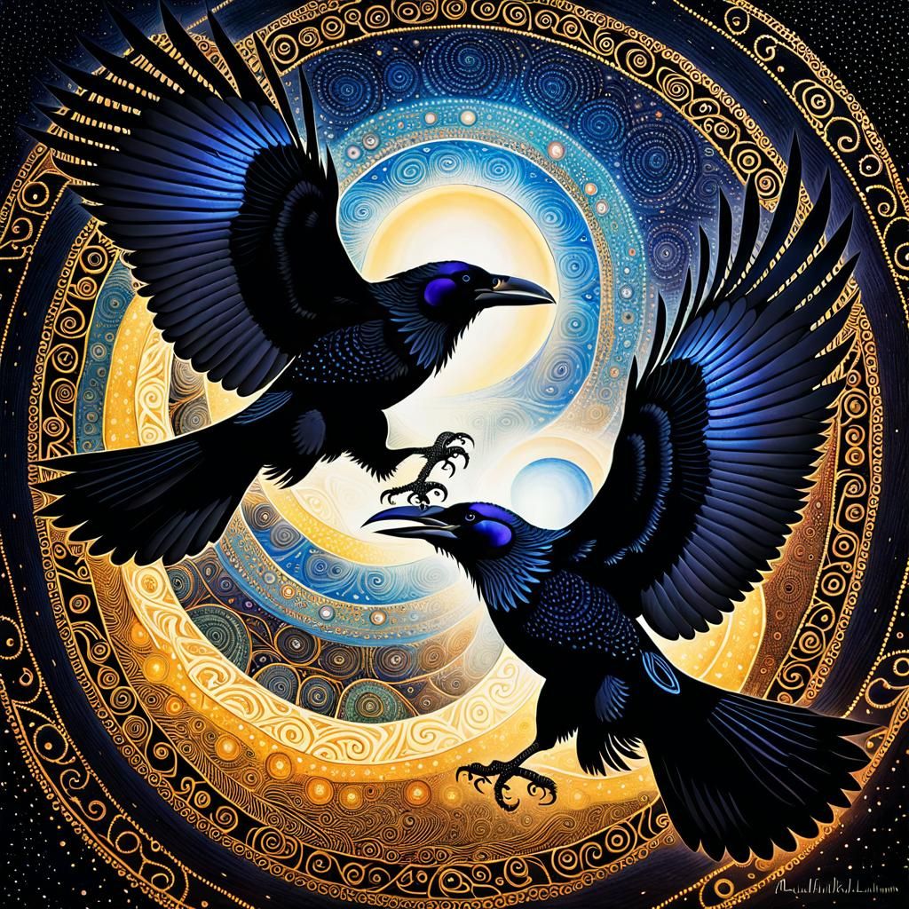 magical ravens - AI Generated Artwork - NightCafe Creator