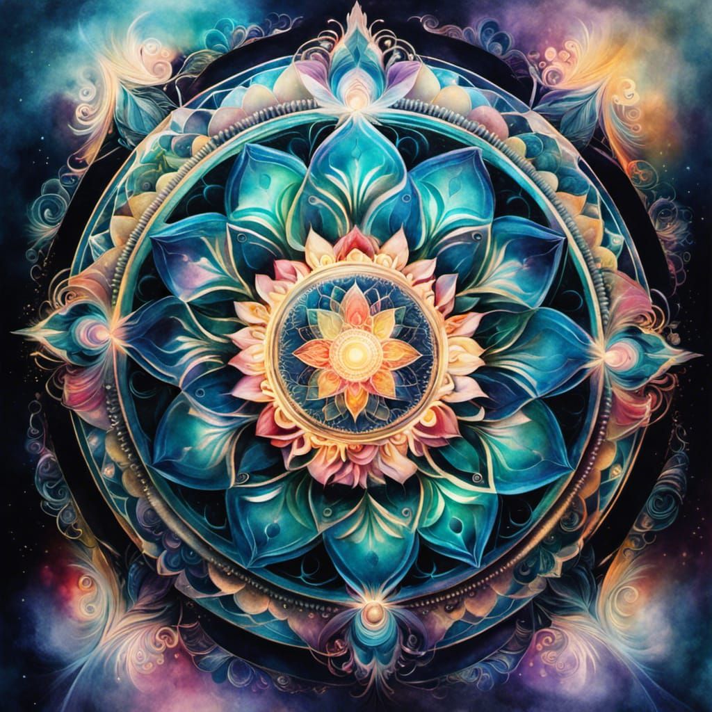 Cosmic mandala - AI Generated Artwork - NightCafe Creator