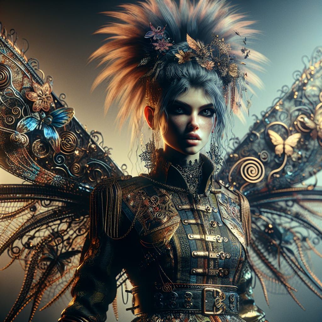 punk fairy 9 - AI Generated Artwork - NightCafe Creator