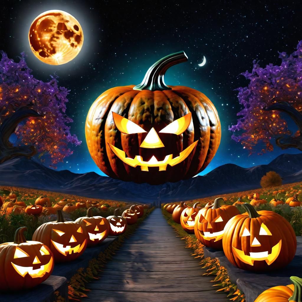 King of the Pumpkin Patch - AI Generated Artwork - NightCafe Creator
