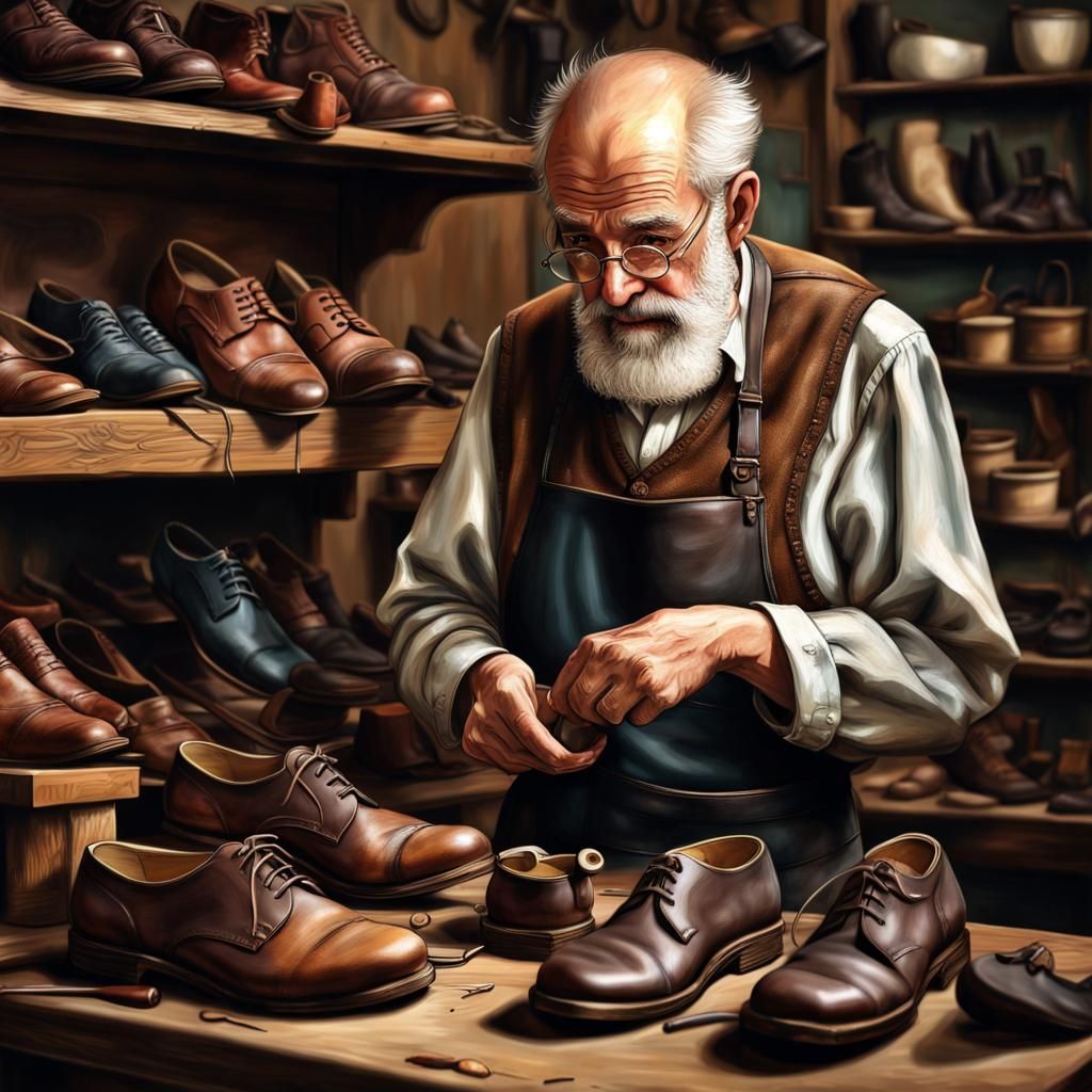 The Old Cobbler - AI Generated Artwork - NightCafe Creator