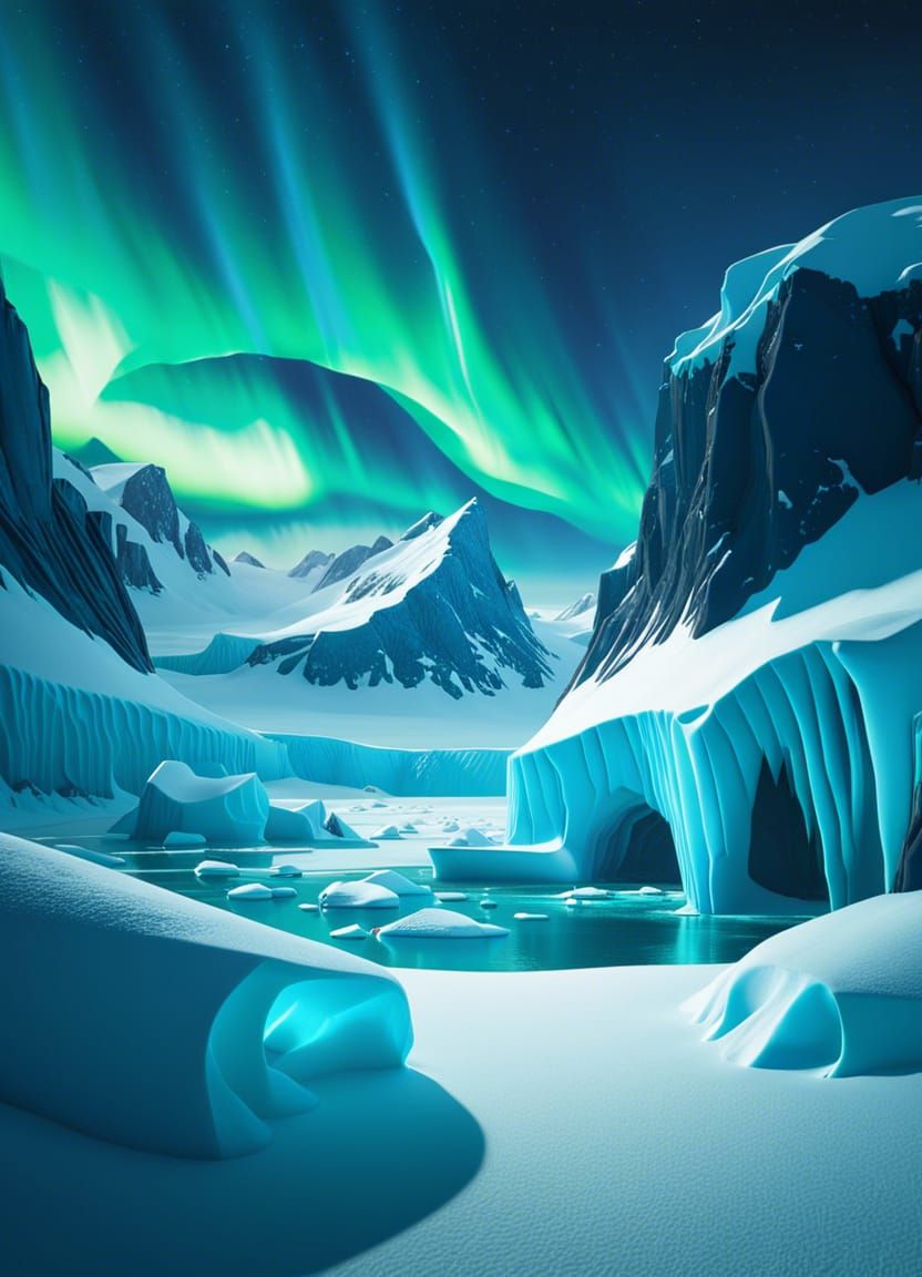 Magic into Icy Landscapes! : r/nightcafe