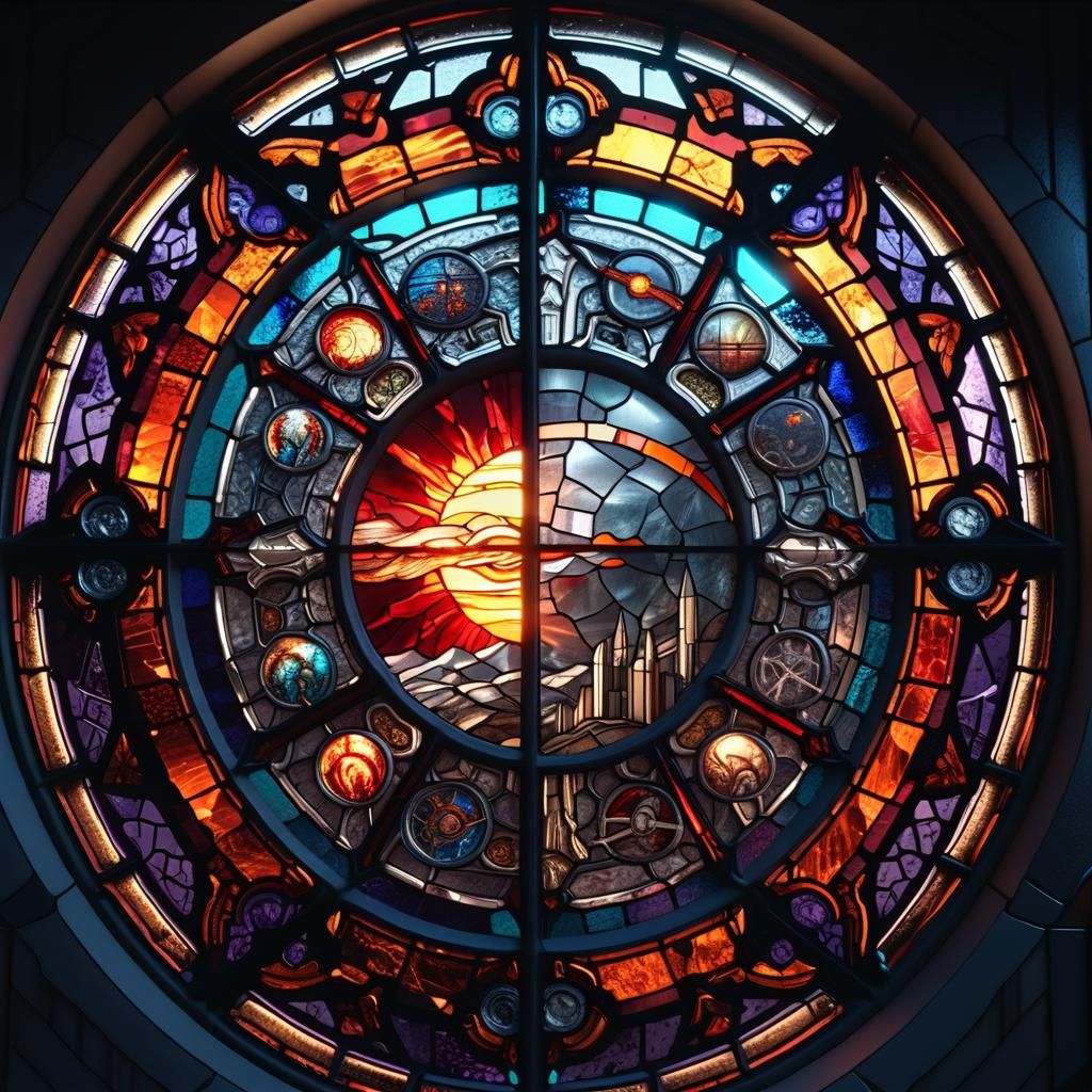 The stained glass of the apocalypse - AI Generated Artwork - NightCafe ...