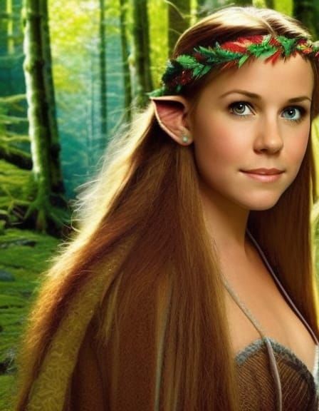 Fantasy Elf - Julie Benz - AI Generated Artwork - NightCafe Creator