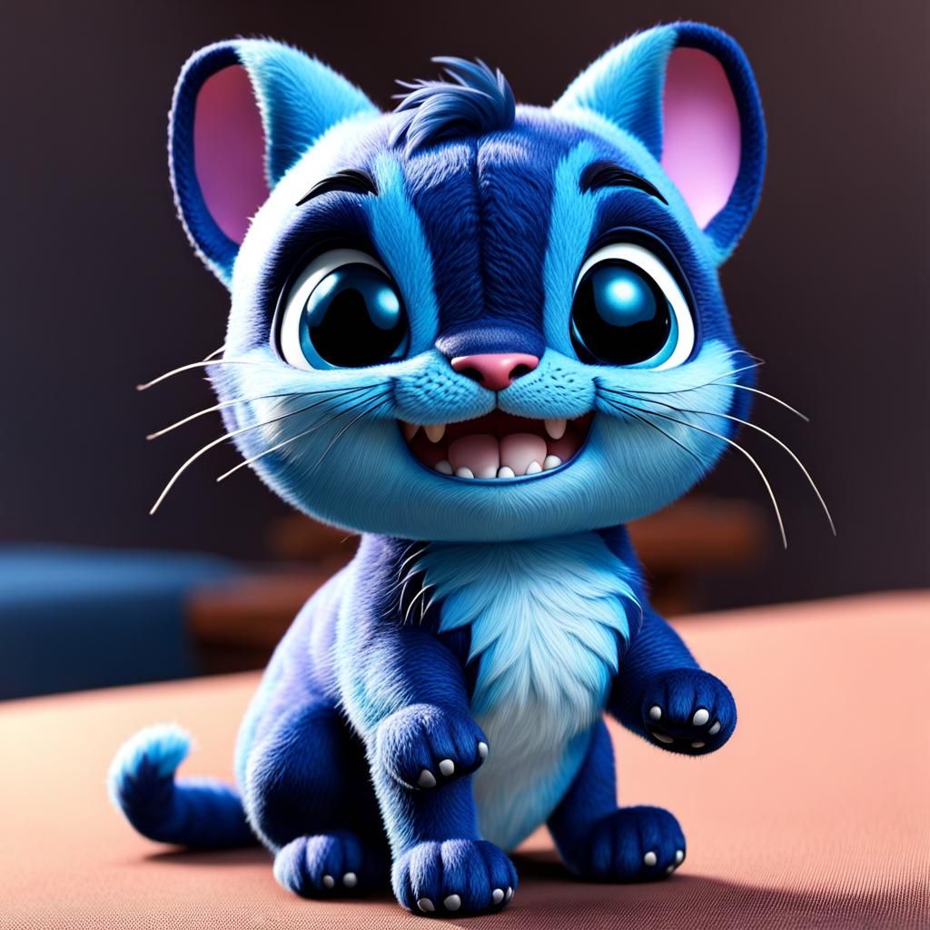 Stitch cat - AI Generated Artwork - NightCafe Creator
