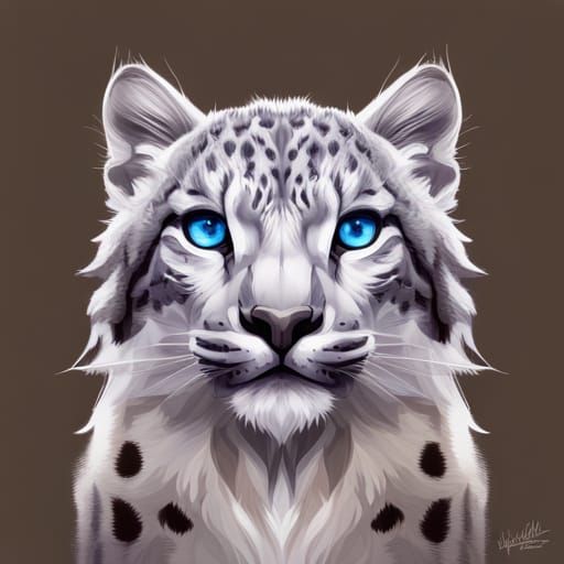 snow leopard - AI Generated Artwork - NightCafe Creator