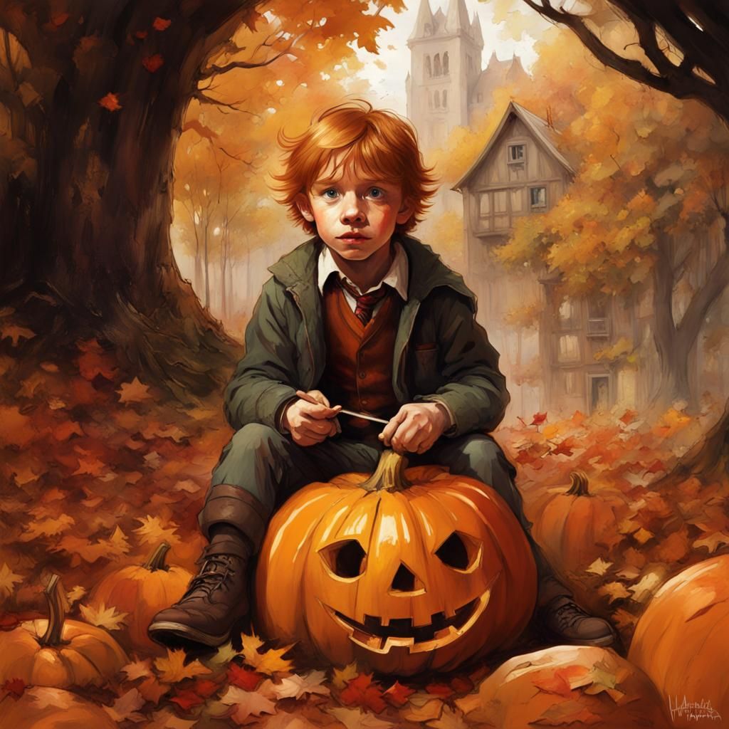 Little Ron Weasley - AI Generated Artwork - NightCafe Creator