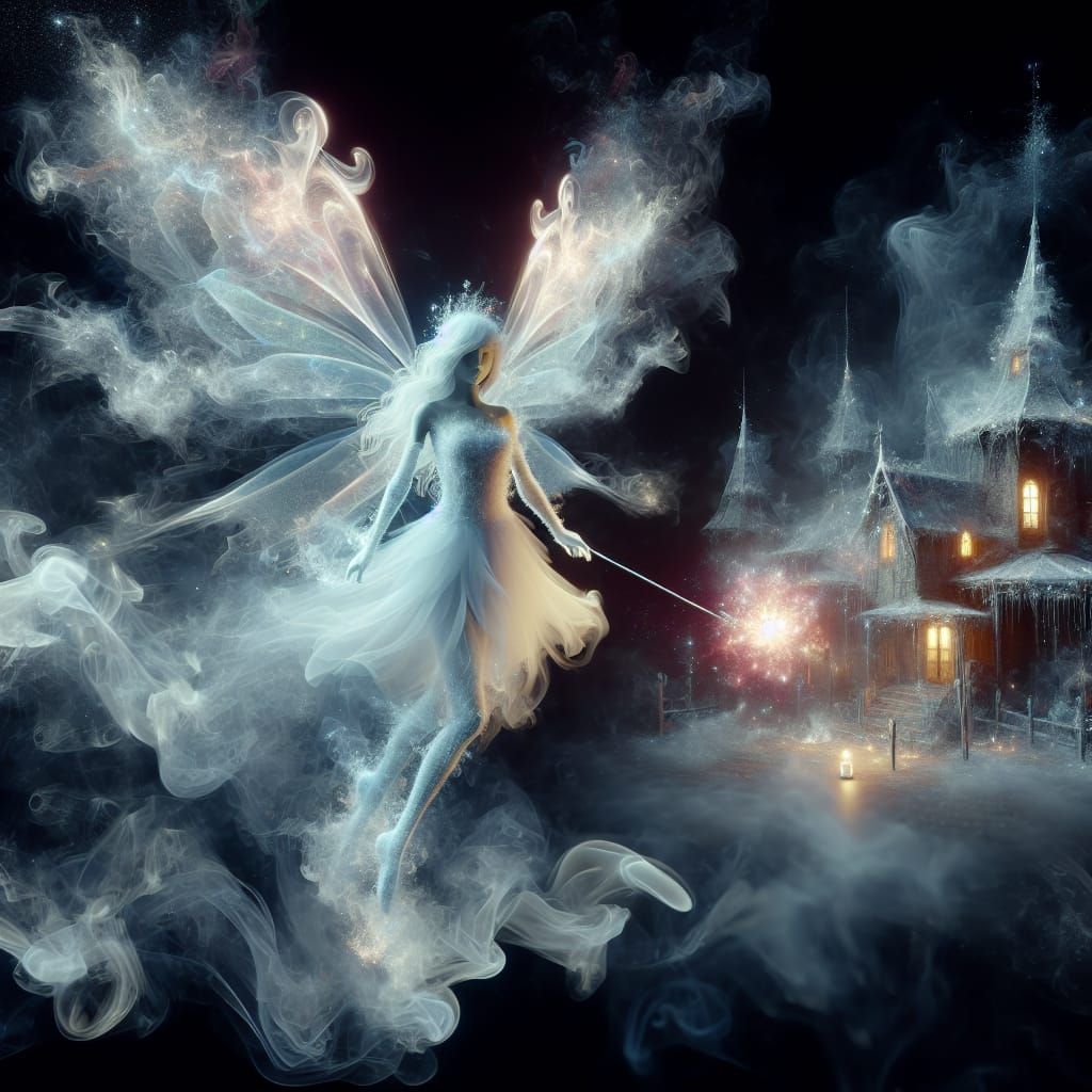 Smoke fairy - AI Generated Artwork - NightCafe Creator