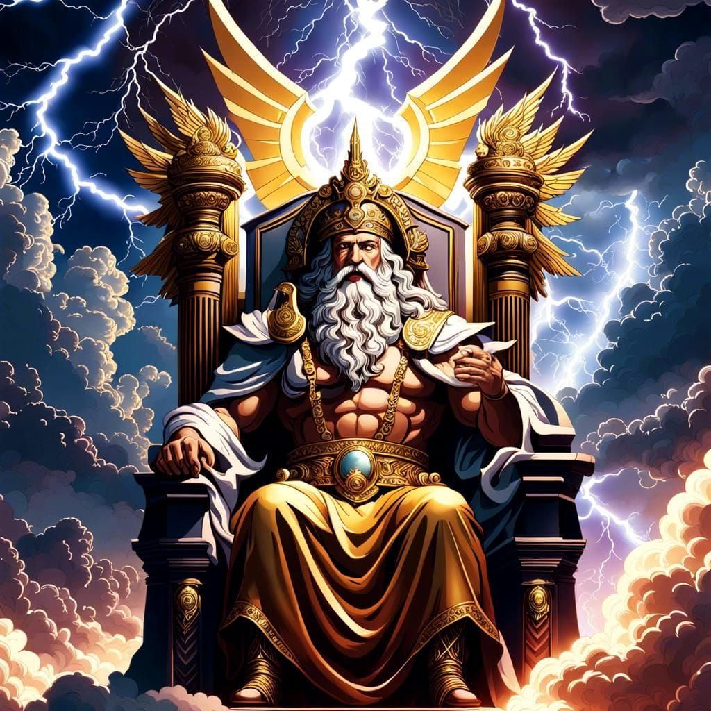 Zeus in Olympia - AI Generated Artwork - NightCafe Creator