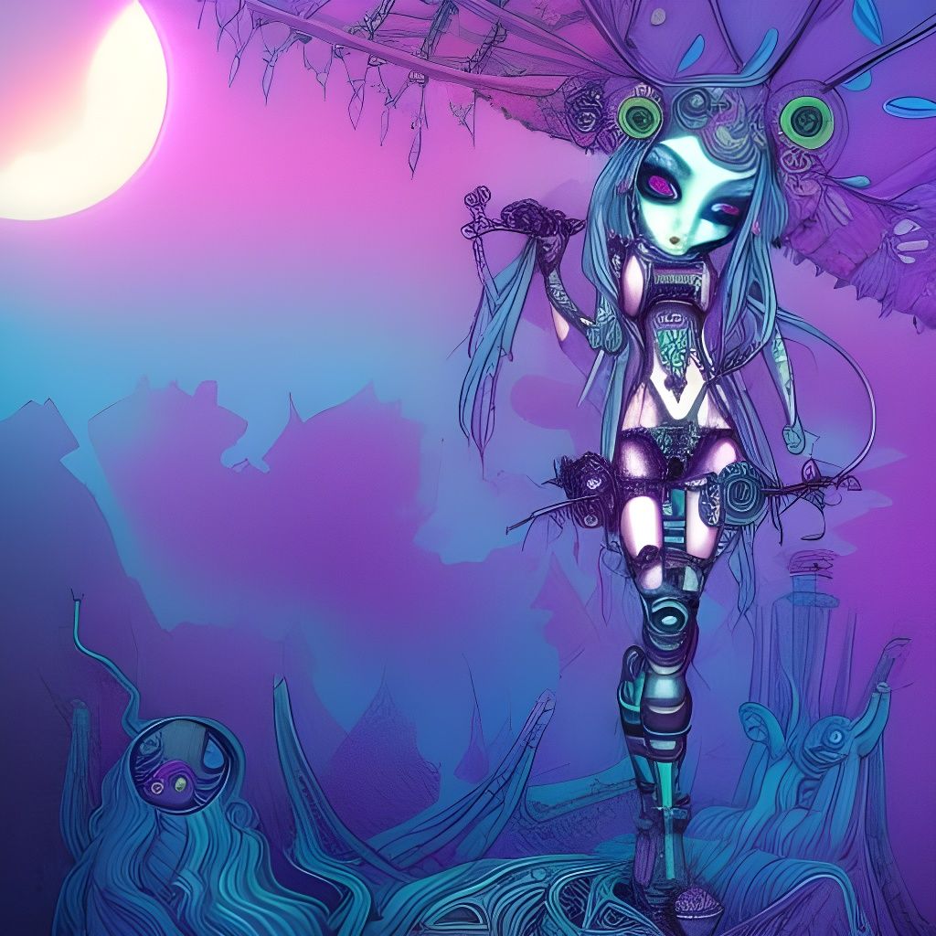 Cybergoth - AI Generated Artwork - NightCafe Creator