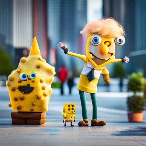 SpongeBob Alien Pants - AI Generated Artwork - NightCafe Creator
