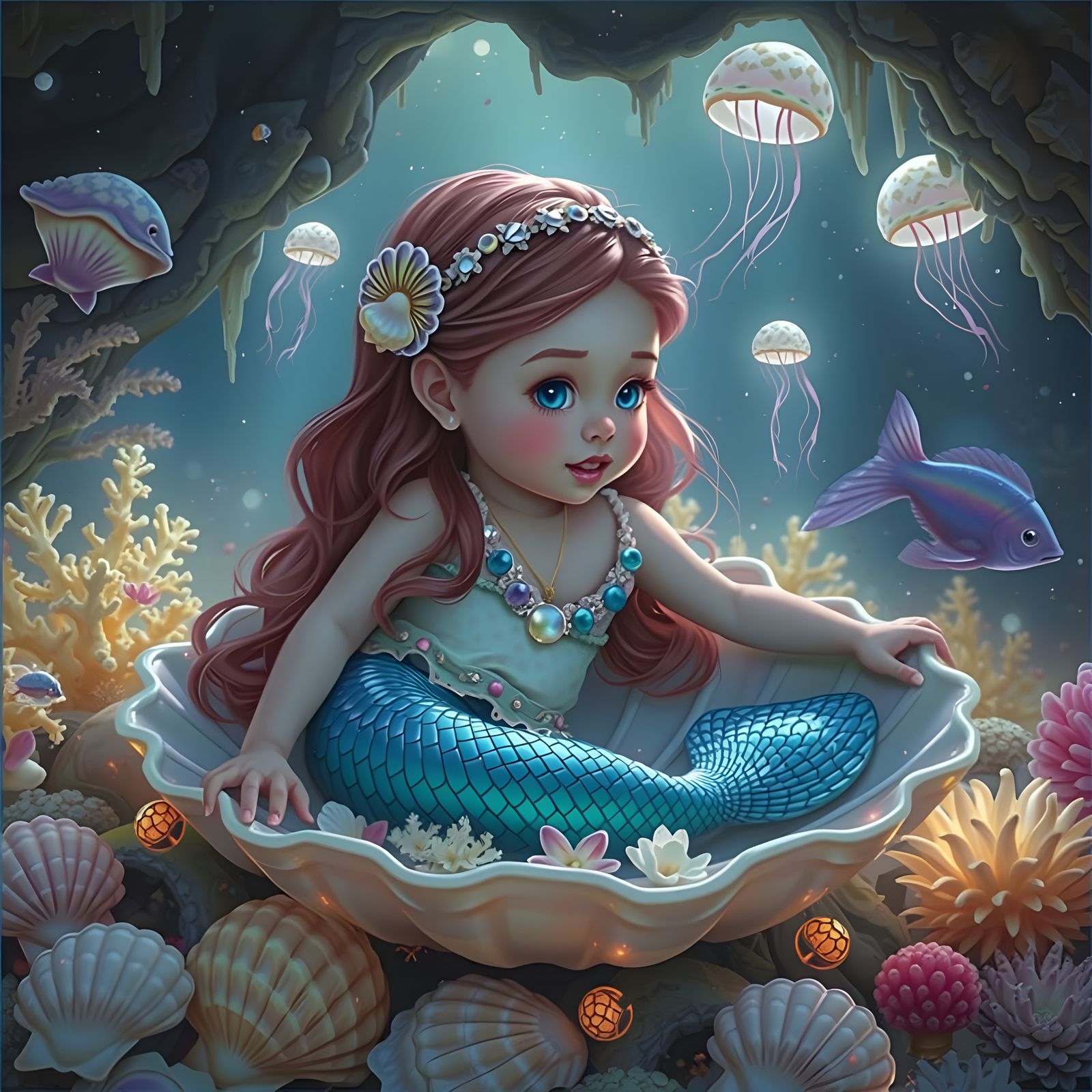 A Little Mermaid's Cavern of Wonders